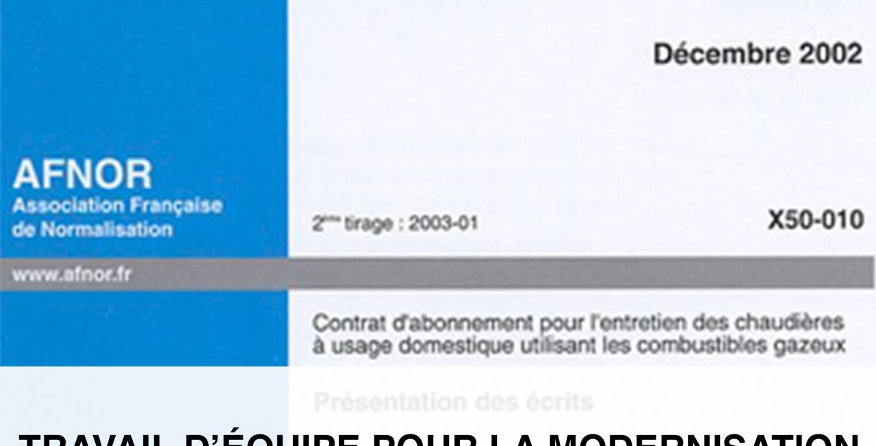Travail d’équipe pour la modernisation de la norme AFNOR NFX50-010 ...